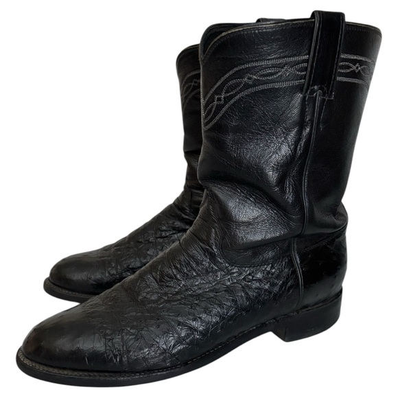Justin Boots | Shoes | Justin Ostrich Roper Western Boots | Poshmark
